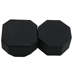 vitakiwi 223ml Large Silicone Container Concentrate Food Storage Non-stick Jar Multi-use (Black Color)