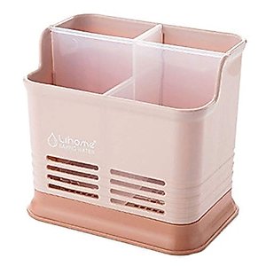 heaven2017 Flatware Silverware Caddy Chopsticks Kitchen Utensils Countertop Organizer Pink