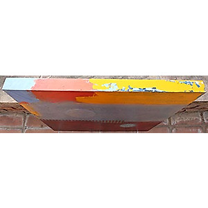 Red and Gray Field with Crystal Event by Alan Mazzetti, Original Acrylic on Panel, 30" x 30"