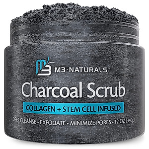 M3 Naturals Charcoal Body Scrub 12 oz + Superfood Body Scrub 12 oz