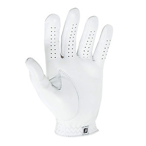 FootJoy Women's Contour FLX Golf Glove, Pearl, Medium, Worn on Left Hand