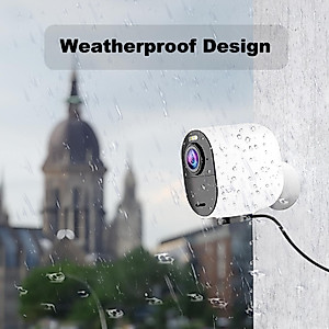 Charging Cable for Arlo Ultra/Ultra 2/Pro 3/Pro 4, Weatherproof Outdoor Magnetic Power Cable with Quick Charge Adapter, 30 Feet Black (NOT Compatible with Arlo Essential Spotlight)