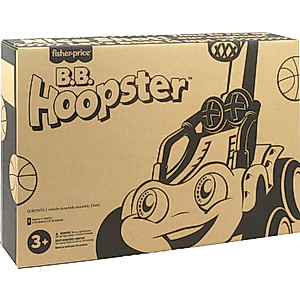 Fisher-Price Electronic Basketball Toy B.B. Hoopster Motorized Hoop with Lights Sounds & Game Play for Preschool Kids Ages 3+ Years