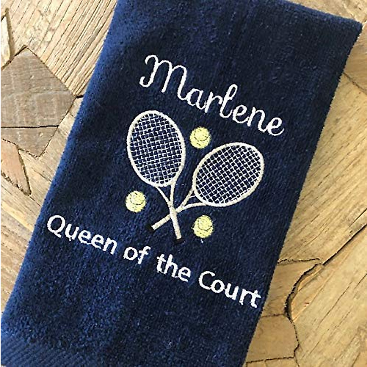 Custom Tennis Towel 11 x 18 inch Fingertip Size