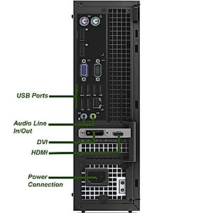 Dell OptiPlex 7020 SFF Computer Desktop PC, Intel Core i7 3.4GHz Processor, 8GB Ram, 240GB SSD Drive, WiFi & Bluetooth, HDMI, NVIDIA GT 1030 2GB DDR5, Keyboard and Mouse, Windows 10 (Renewed)
