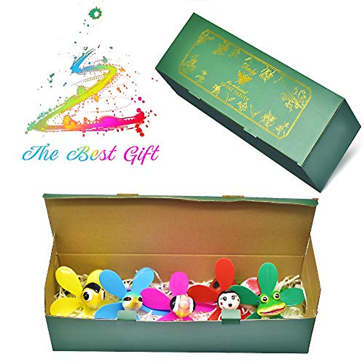 FENELY Garden Pinwheels Whirligigs Wind Spinner Windmill Toys for Kids Yard Decor Lawn Decorations Hummingbird Decorative Garden Stakes Outdoor Whirlygig Windmills Gardening Art Whimsical Baby Gifts