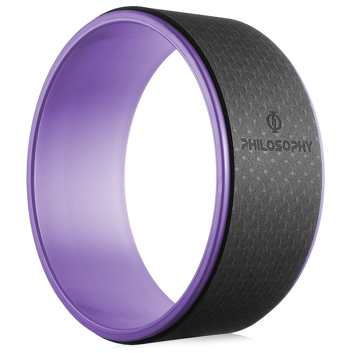 Philosophy Gym 13-inch Professional Yoga Wheel Roller - Purple/Black