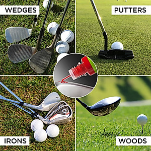 G-Paint Golf Club Paint Touch Up, Fill In, Customize or Renovate Your Clubs - 8 Pack of 10ml Bottles. Black, White, Red, Blue, Yellow, Pink, Orange & Green