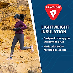 TrailHeads Women's Winter Ponytail Hat | Trucker Hat with Drop Down Ear Warmers | Quilted Hat - Black