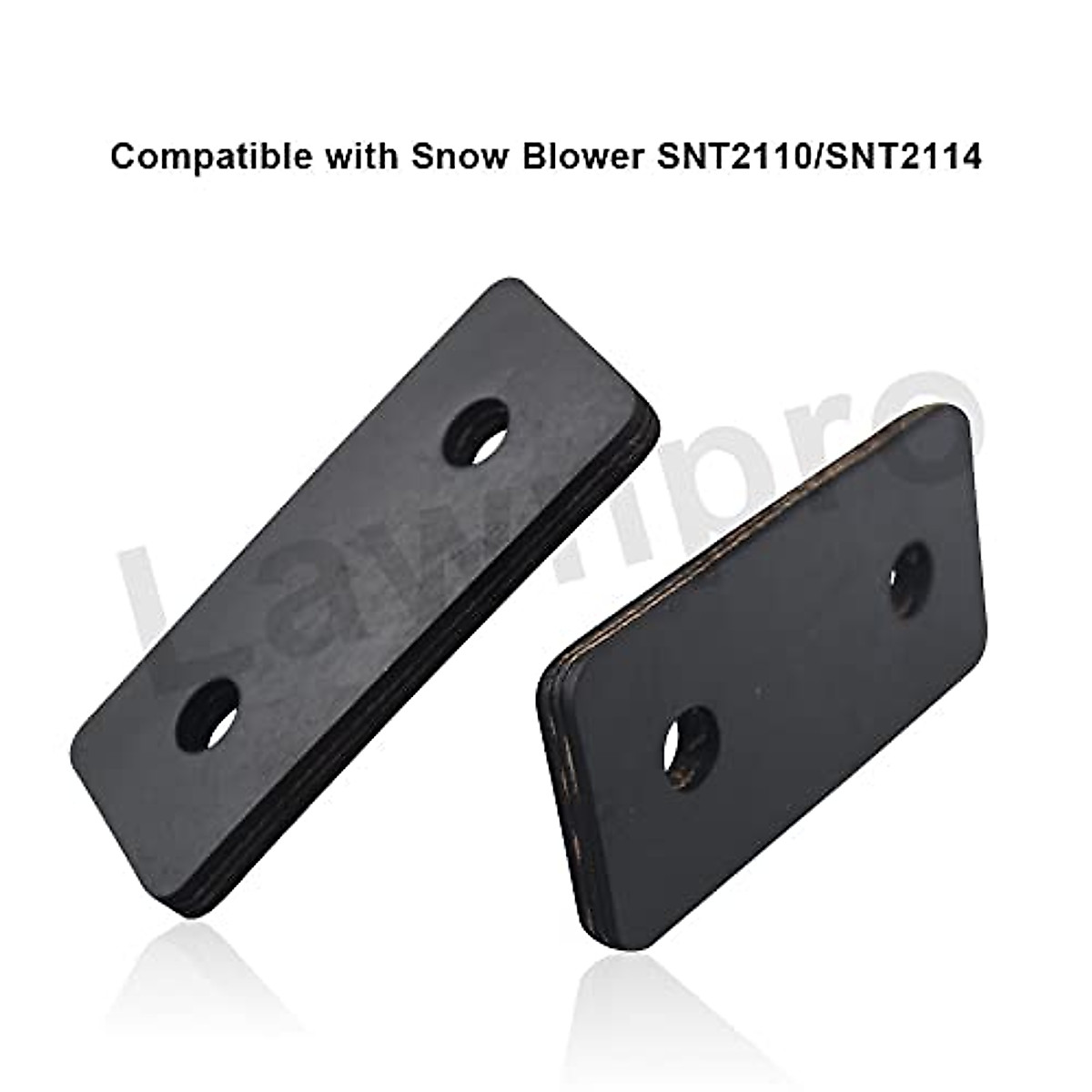 2-Pack ARP2101 Steel Auger Rubber Paddles Compatible with 21'' Snow Blower SNT2110/SNT2114, Black