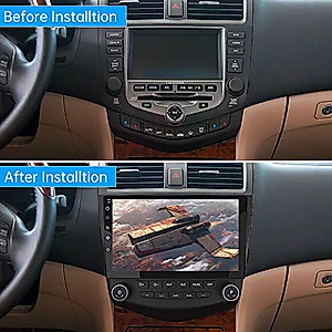 AWESAFE Car Radio Stereo 10 inch Touch Screen Head Unit for Honda Accord 7th 2003 2004 2005 2006 2007 with Apple CarPlay Andriod Auto