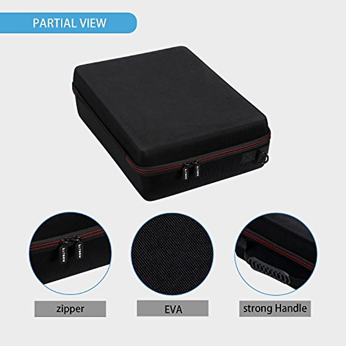 LTGEM EVA Hard Case for HTC Vive Pro Virtual Reality Headset or HTC Vive Pro 2 Headset