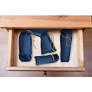 Valante Set of Adult Game Toys Microfiber Drawstring Storage Bags (3 size set)