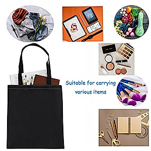 TSOTMO Vampire Inspired Gift I'd Rather Be Watching The Vampire Canvas Tote Bag TV SHOW Fandom Gift (Vamp-Blk canvas)