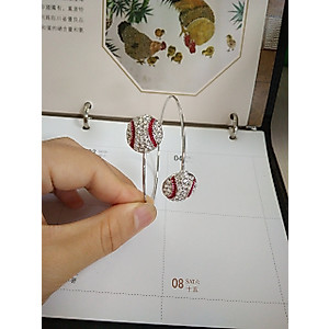 MANZHEN Adjustabe Baseball Softball Bangle Bracelet Cuff Wire Bangle Sports Charm Bangle Bracelets (1)