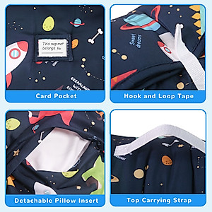 Vencede Nap Mat - Toddler Nap Mat with Pillow and Blanket, Kids Nap Mats for Preschool, Extra Thick Large 55"x23" Toddler Sleeping Bag for Daycare, Dinosaur Nap Mat for Boys Girls Ages 3-7 Years