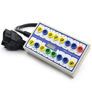 OBD 2 Breakout Box - OBD 2 Protocol Detector Tester Auto Car Tools Diagnostic Connector Breakout Box Detector Repair with Connection Cable