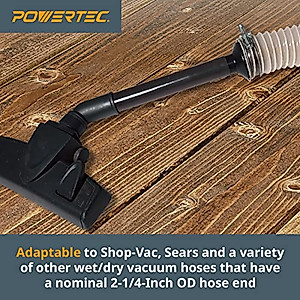 POWERTEC 70140 2-1/2” to 1-1/4” Hose Reducer – Conversion Unit for Dust Collection Accessories