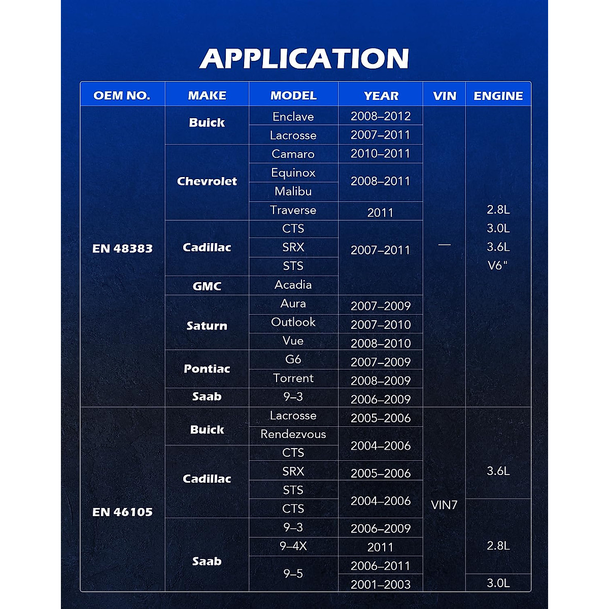 Orion Motor Tech EN 48383 Camshaft Retaining Tool EN 46105 Compatible with Cadillac Buick Chevrolet Vauxhall Saab Pontiac Equinox Holden Saturn Cam Alignment Holding Kit for V6 2.8L 3.0L 3.6L Engines