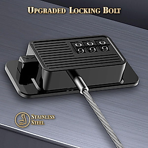 TOASAM Black Combination Lock - Effortless Access Control, Advanced Locking Mechanism, Customizable Security Codes, Childproofing, Versatile Application