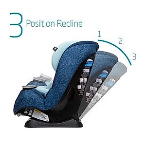 Maxi-Cosi Pria Max All-in-One Convertible Car Seat, Rear Facing Car Seat (4-40 lbs), Forward Facing Car Seat (22-65 lbs), High Back Booster Seat (40-100 lbs), Pure COSI, Tetra Blue