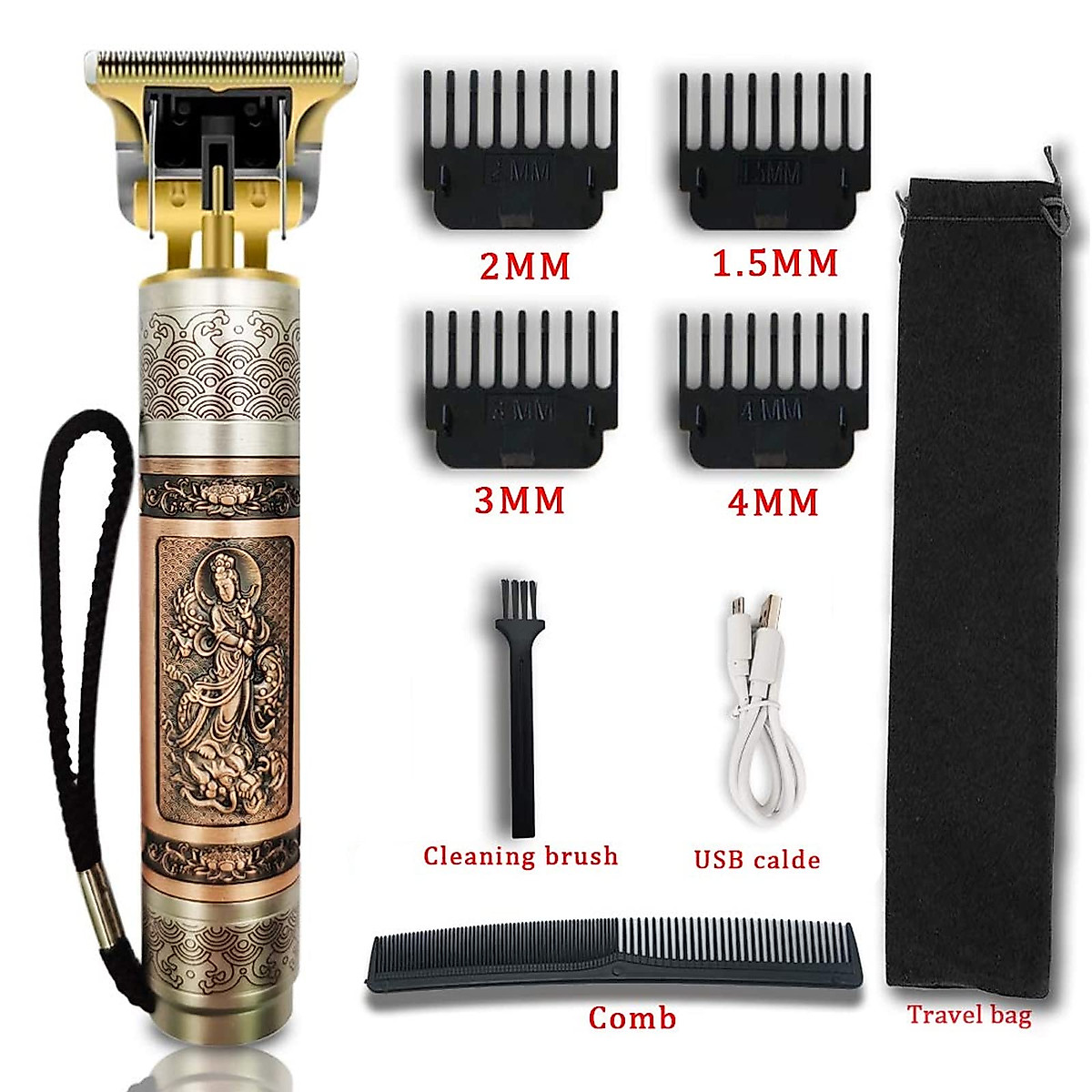 mens clipper cordless Hair Clippers, Razor Electric Professional Beard Trimmer Grooming Shaving Machine Self Hair Cutting Haircut Trimmers Cutter，guanyin