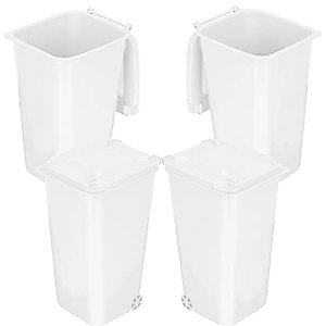 OUNONA Mini Curbside Trash and Recycle Can 4pcs Desktop Organizers Pen Holder Pencil Cup Mini Storage Containers for Office Supplies