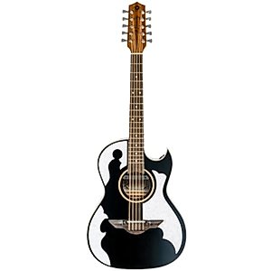 H. Jimenez, 7-String Acoustic-Electric Guitar, Ambidextrous, Black (LBQ4EBT)
