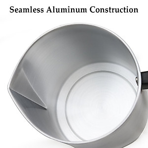 EricX Light Candle Making Pouring Pot, 4 pounds, Dripless Pouring Spout & Heat-Resisting Handle Designed Wax Melting Pot, Aluminum Construction Candle Making Pitcher