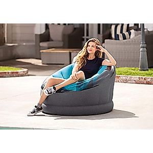 Intex Inflatable Empire Chair, 44" X 43" X 27", Color May Vary, 1 Pack