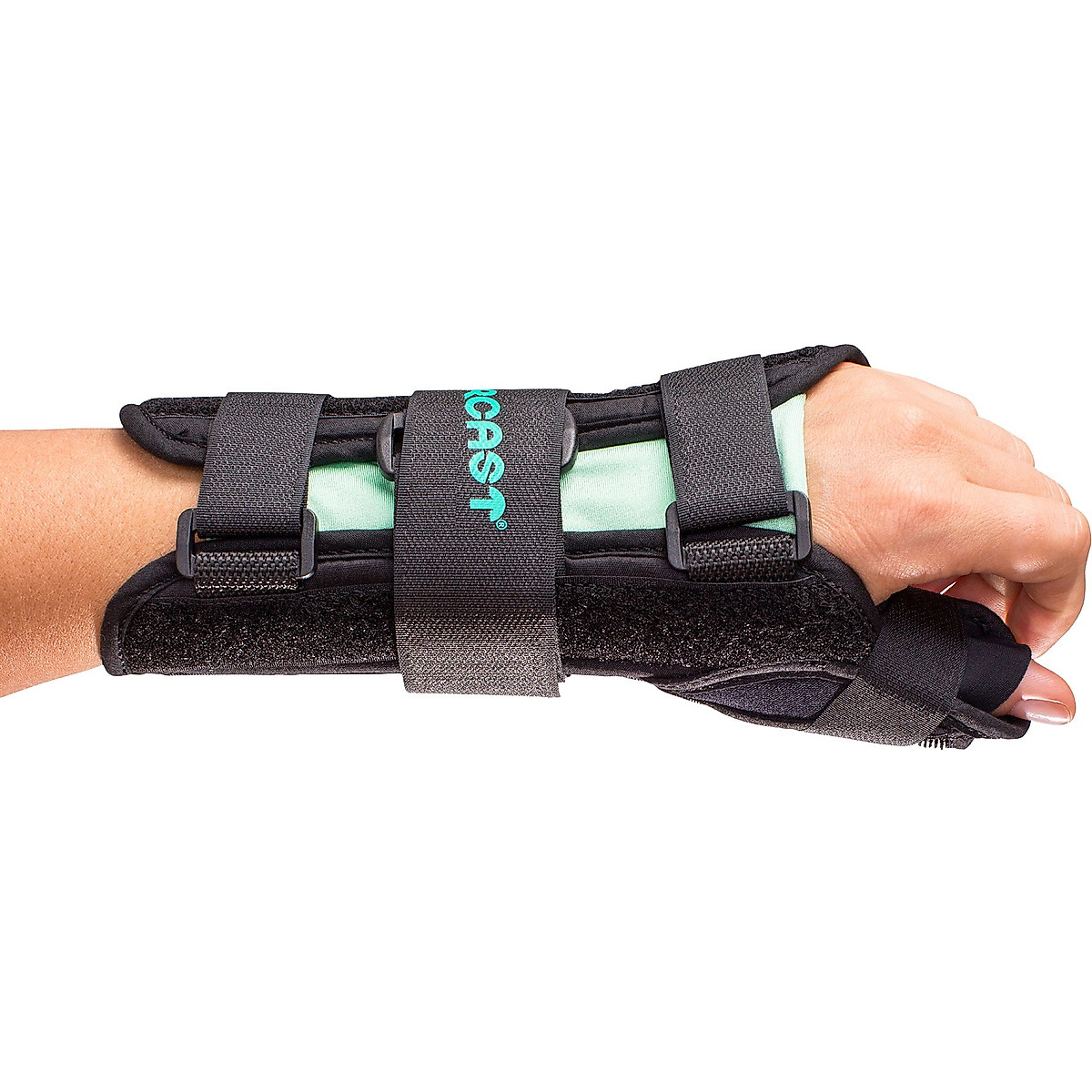 Aircast A2 Wrist Support Brace with Thumb Spica: Left Hand, Medium