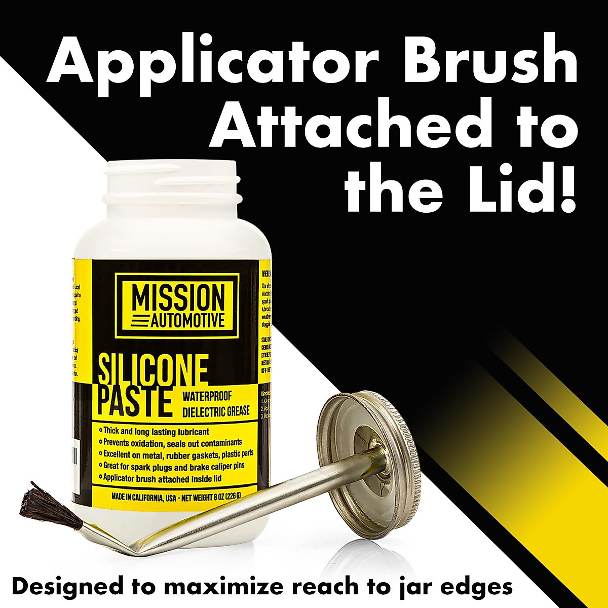 Mission Automotive Dielectric Grease/Silicone Paste/Waterproof Marine Grease (8 Oz.) Made in USA- Excellent Silicone Grease