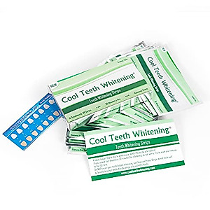 Cool Teeth Whitening 14 Day Teeth Whitening Strips with Strong Gel 28 Pcs, Color Hydrogen Peroxide White Tooth Remove Stains On The Go