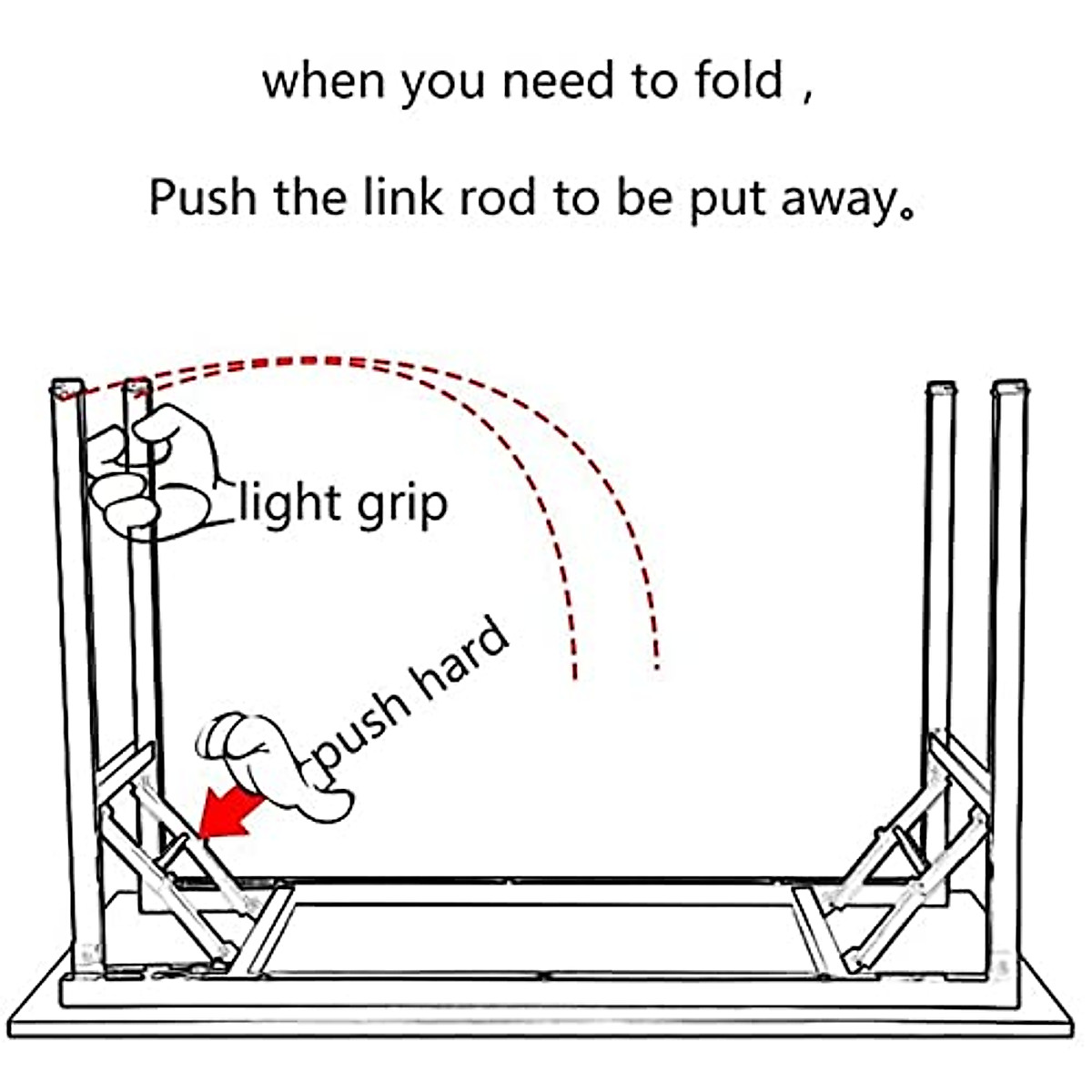 Computer Desk,47" Modern Simple Style Folding Tables,Home Office Writing Desk, Space Saving Foldable Table, No Install Needed