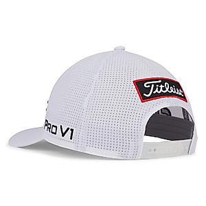 Titleist Tour Featherweight Golf Hat White/Black One Size Fits Most