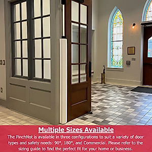 PinchNot Commercial Set Door Finger Hinge-Side Safety Guard Shield Protector