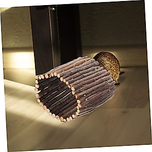 HEALEEP 2Pcs Hamster Arch Bridge Rat Playground Rat Toys Small Pets Training Tunnel Hamster Ladder Toy Hamster Platform House Rat Ladder Hamster Climbing Apple Wood Rope Ladder Rabbit