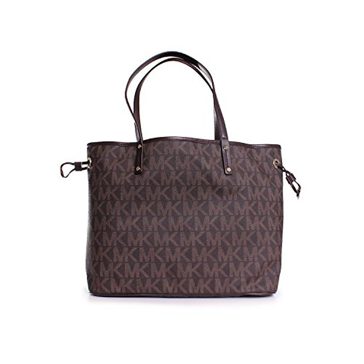 NEW AUTHENTIC MICHAEL KORS JET SET LARGE REVERSIBLE TOTE (Brown/Sand)