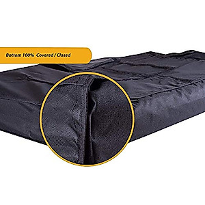 Outdoor TV Cover 50" - 52" - with Bottom Cover - The Weatherproof and Dust-Proof Material with Free Microfiber Cloth. Protect Your TV Now!
