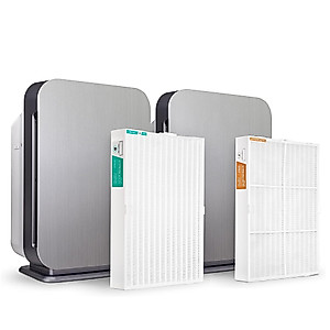 Alen BreatheSmart 75i HEPA Air Purifier Virtual Bundle - Medical Grade Filtration H13 True HEPA for Large Rooms 1300 SqFt - 99.9% Airborne Particle Removal- Pure & Fresh Brushed Stainless
