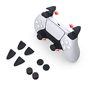 OSTENT Lightweight Soft Silicone Rubber Button Cap Protector Cover Skin Thumb Grips for Sony PS5 DualSense Wireless Controller