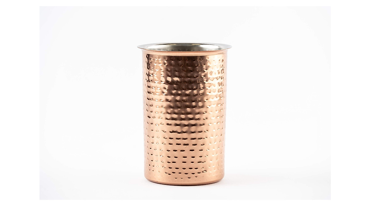 Mud Pie Copper Kitchen Utensil Caddy for Stylish Kitchen Organization