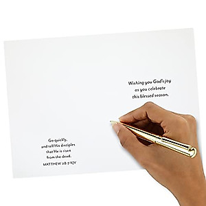 DaySpring Pack of Religious Easter Cards, He is Risen (10 Cards with Envelopes)