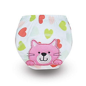 Baby Girls' Training Pants Reusable 5 Pack Toilet Training Underwear Panties Nappy Size 80 18Months 2T