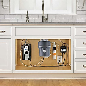 InSinkErator Garbage Disposal with Power Cord & Air Switch, Evolution Essential XTR, Quiet Series, 3/4 HP Continuous Feed, Gray