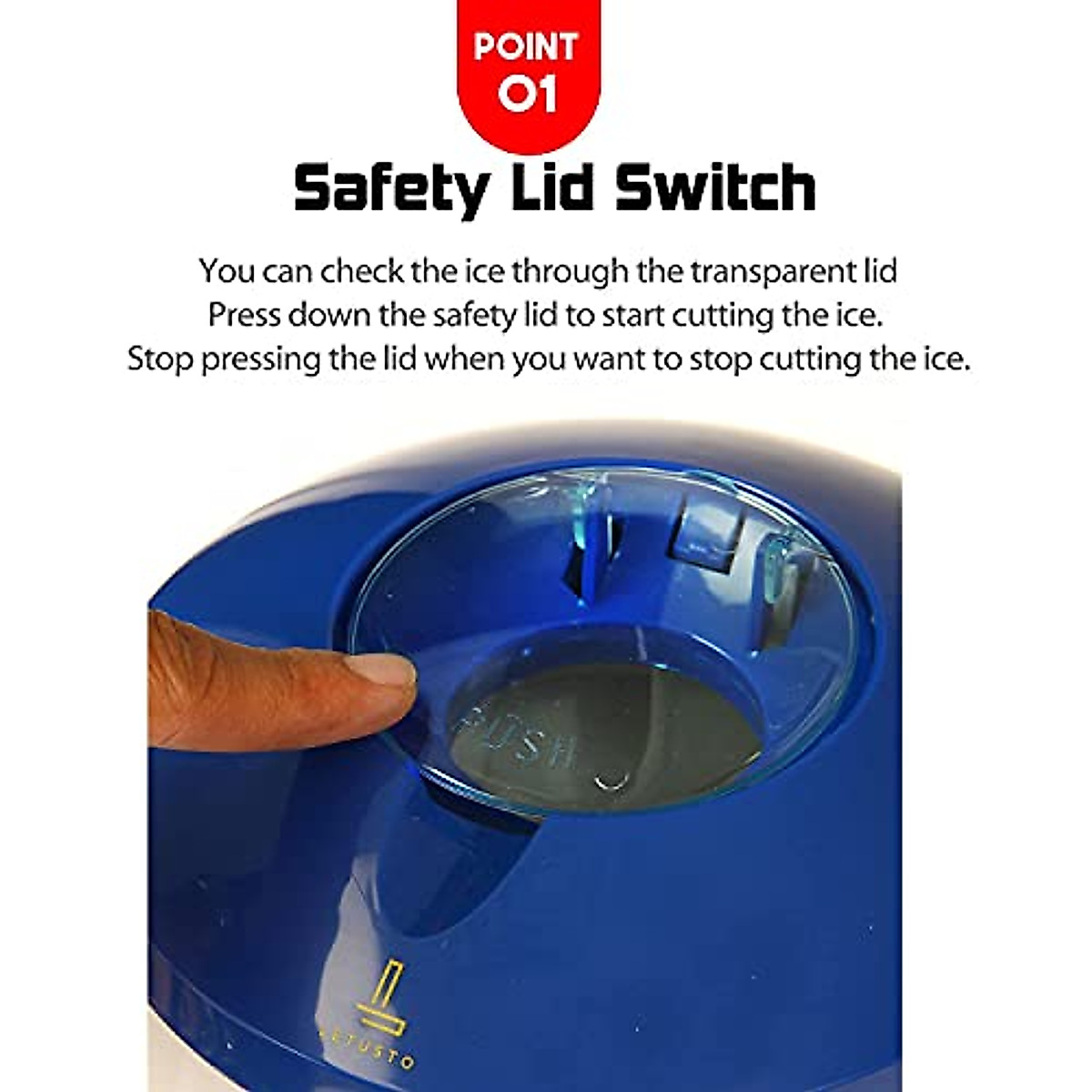 Letusto Shaved Ice Maker - Slushie Machine Use Normal Refrigerator Ice Cubes, with Stainless Steel Blades for Snow Cone, Cocktails and Snow Flakes, Bingsu Ice Shaver (Pink)