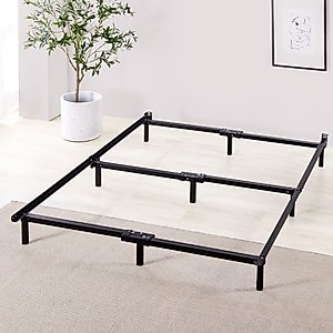 ZINUS Michelle Compack 9-Leg Support Bed Frame, for Box Spring and Mattress Set, Full, Black