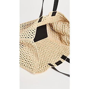 ANINE BING Women's Large Rio Tote, Sand, Tan, One Size