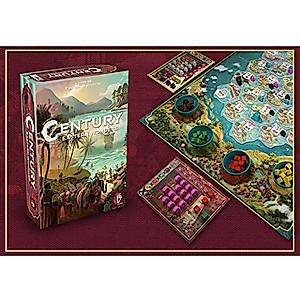 Century Eastern Wonders Board Game - Set Sail for Exotic Wonders in The Spice Islands! Strategy Game for Kids & Adults, Ages 8+, 2-4 Players, 30-45 Minute Playtime, Made by Plan B Games