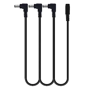 Godtone 3 Ways Daisy Chain Power Cable DC for Guitar Pedal Power Supply Adapter